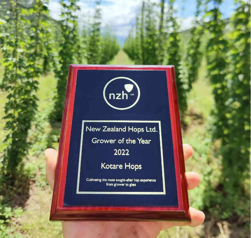 Kotare Hops takes out Grower of the Year 2022